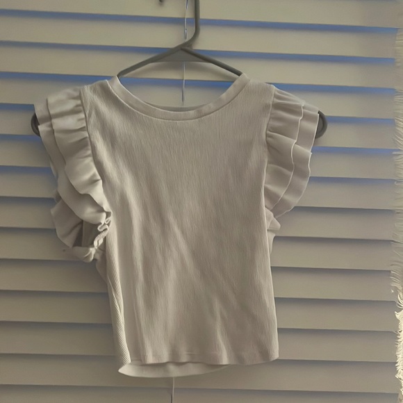 Zara | Tops | Zara Ruffle Top | Poshmark